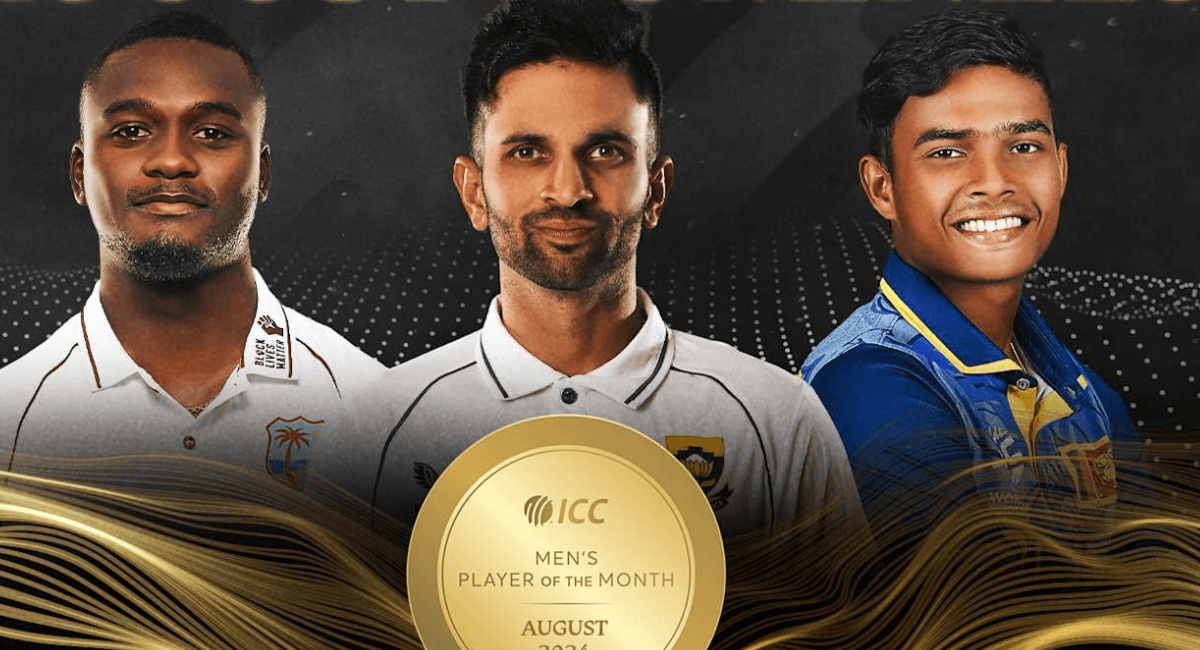ICC revealed nominees for the August 2024 ICC Men's Player of the Month ...