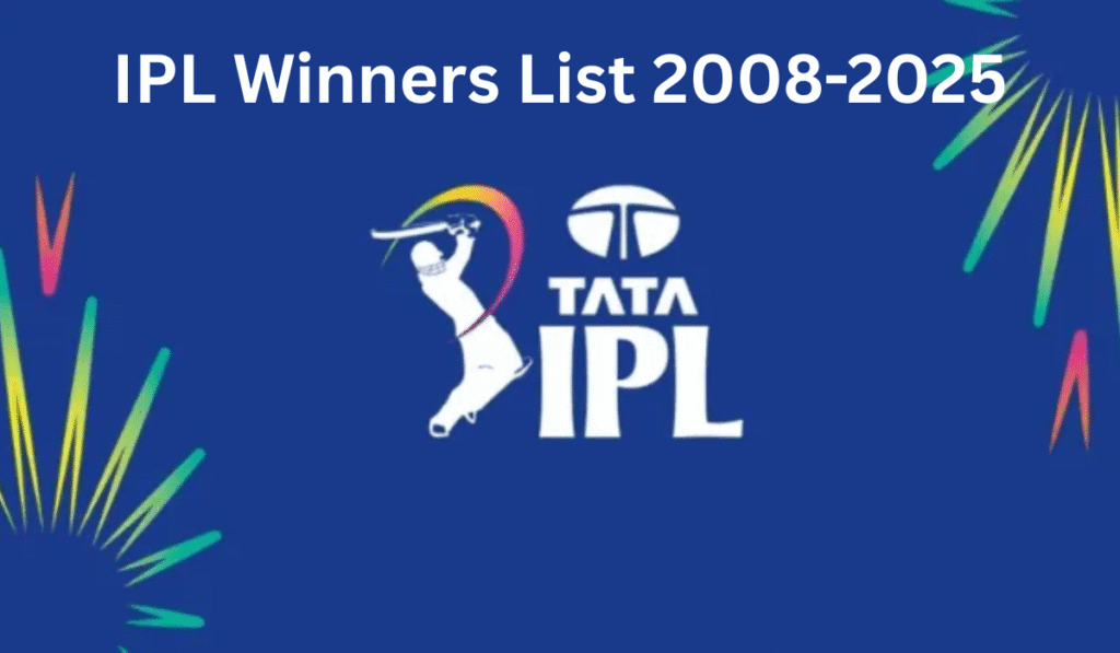 IPL Winners List 2008-2025 | Winners and Runner-up & Captains