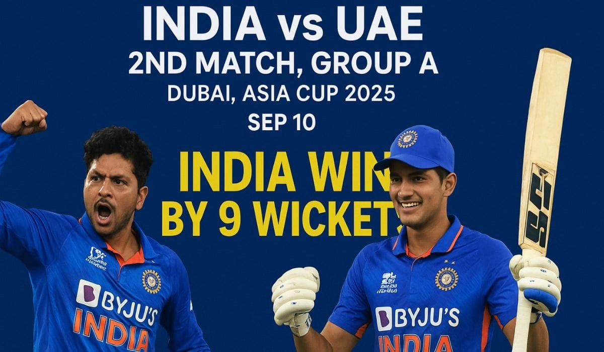 India vs UAE, 2nd Match, Group A at Dubai, Asia Cup 2025, September 10